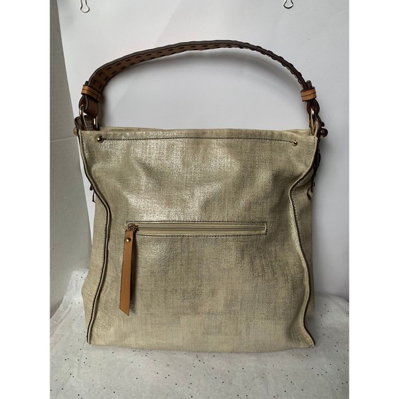 Sondra Roberts | Bags | Sondra Roberts Squared Metallic Coated Shoulder ...